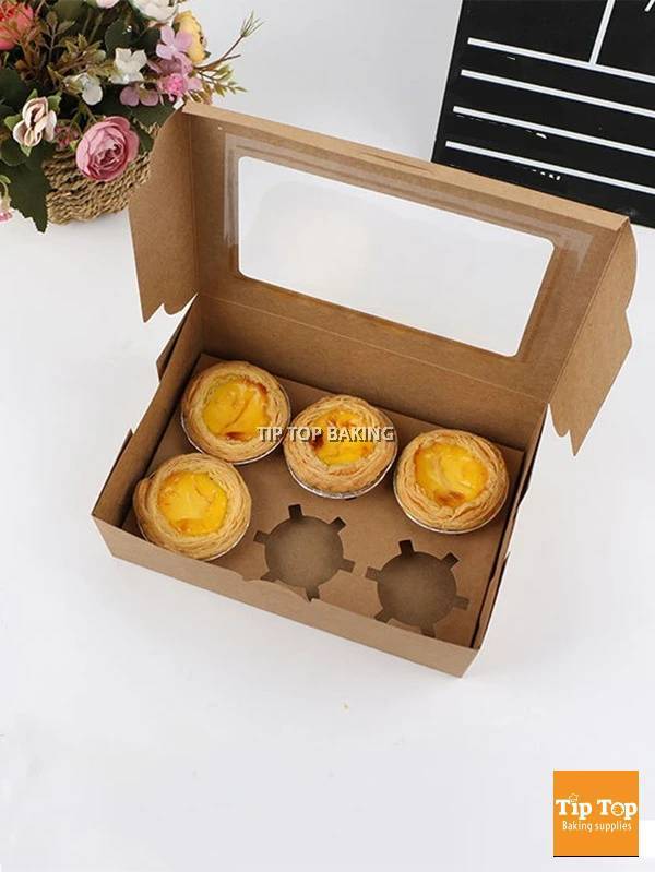 Cupcake Box (Brown) 6S'